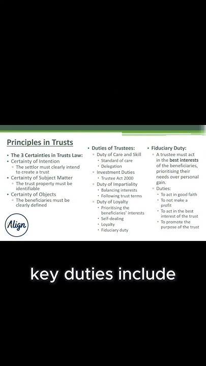 Trustee Duties Explained - YouTube