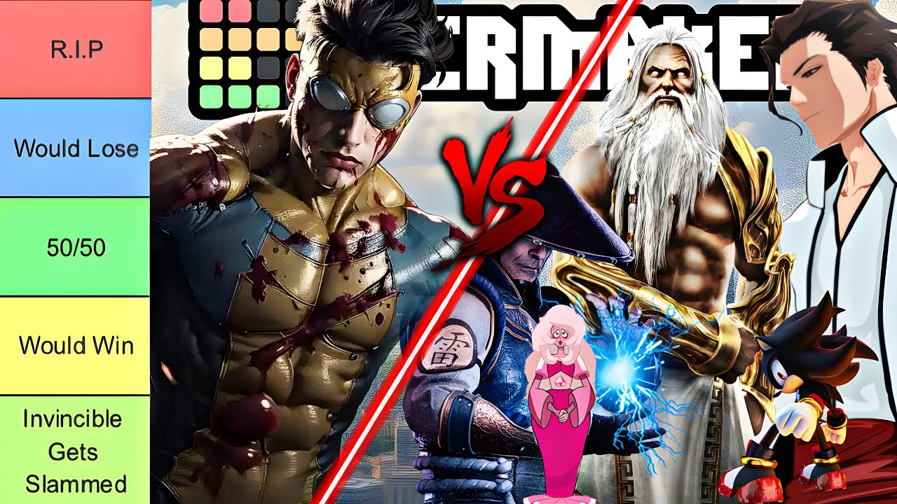Placing Characters That Invincible BEATS In A Tierlist! - YouTube
