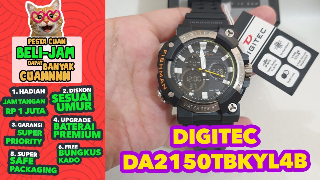 JAM TANGAN DIGITEC ORIGINAL - DIGITEC DA-2150TB 4B DA2150T JAM DIGITEC ...