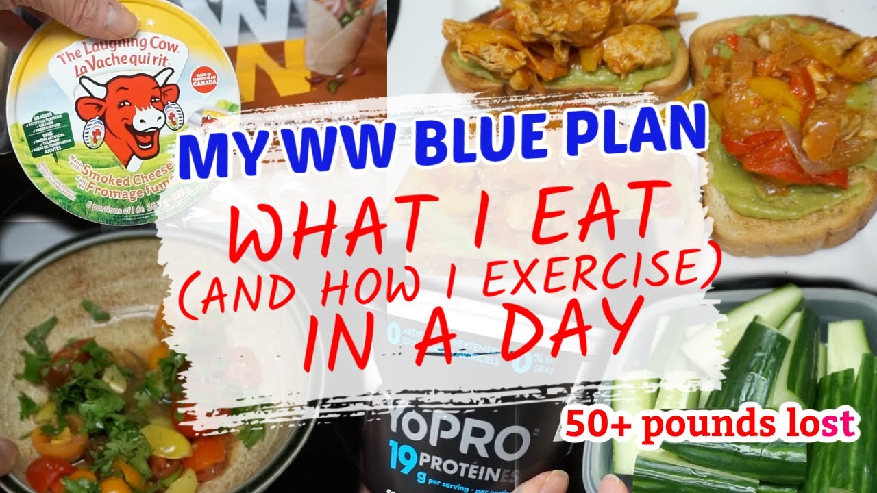 What I ate on My WW Blue plan and how I exercised in a day - YouTube