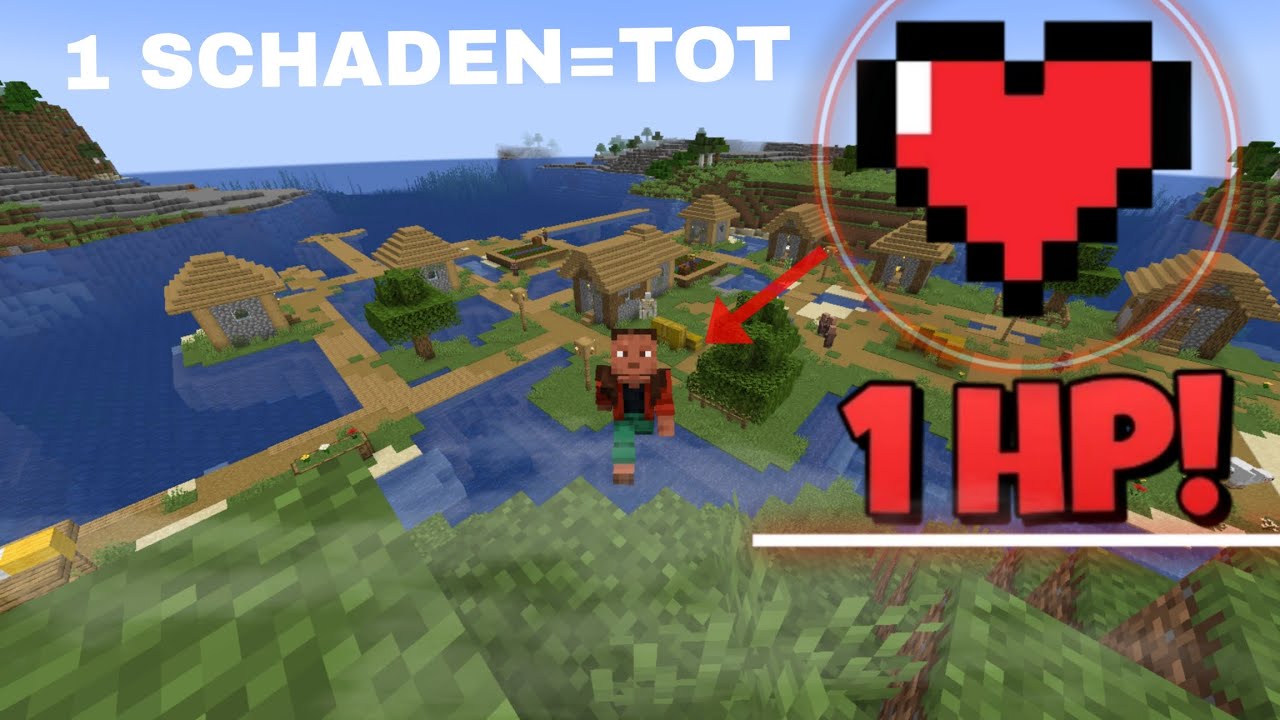 Minecraft, ABER ich habe NUR 1 LEBEN! Minecraft Challenge - YouTube