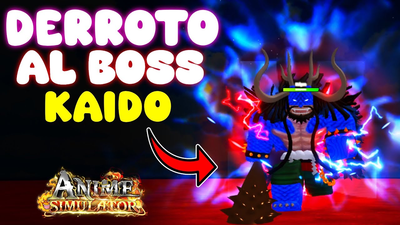 DERROTAMOS AL BOSS KAIDO EN ANIME FIGHTING SIMULATOR ROBLOX *KAIGON ...