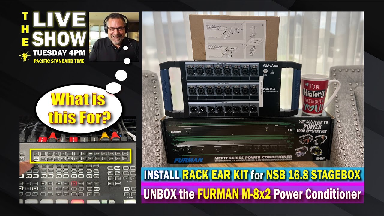 Studio Live NSB 16.8 Rack Ear Kit / M-8x & ATEM Mini EXTREME SELECT BUS ...