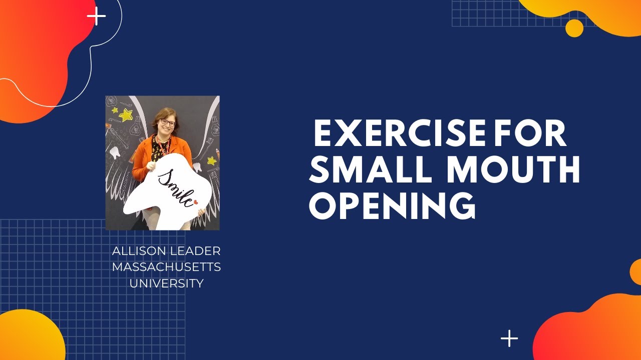 Exercise for Small Mouth Opening in Scleroderma - YouTube