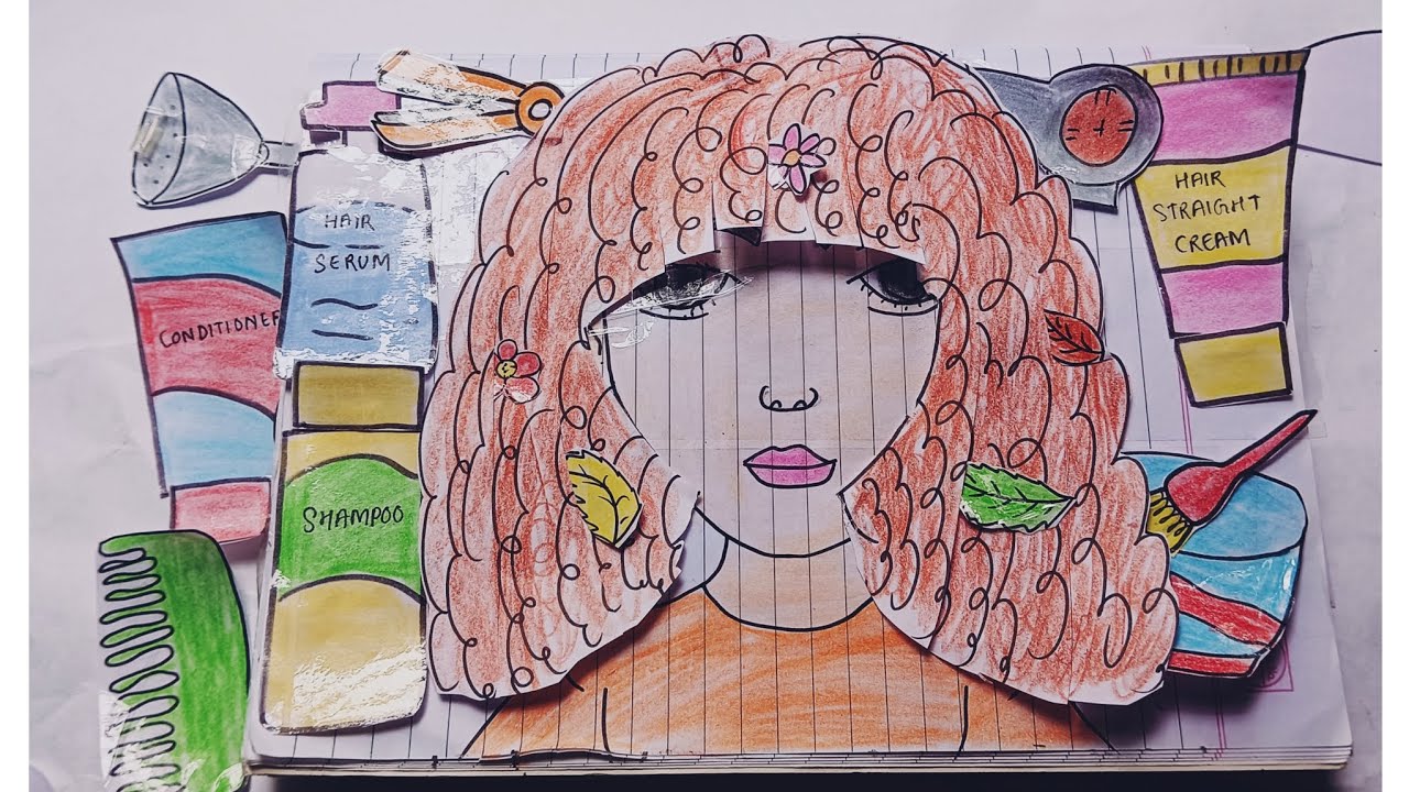 {diy paper} Hair straightening #paperdoll #asmrsound #diypaper - YouTube
