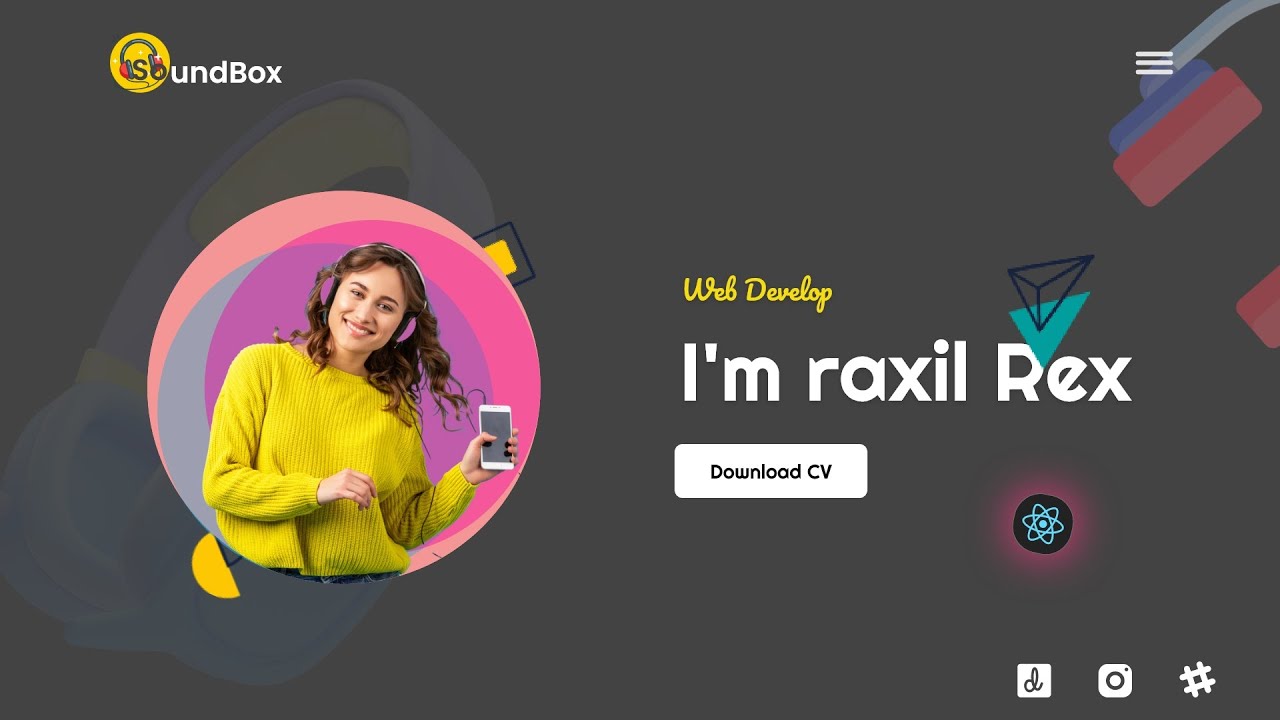 React Personal Portfolio Creating A Personal Website Using Html Css And React Js Web Youtube 7834