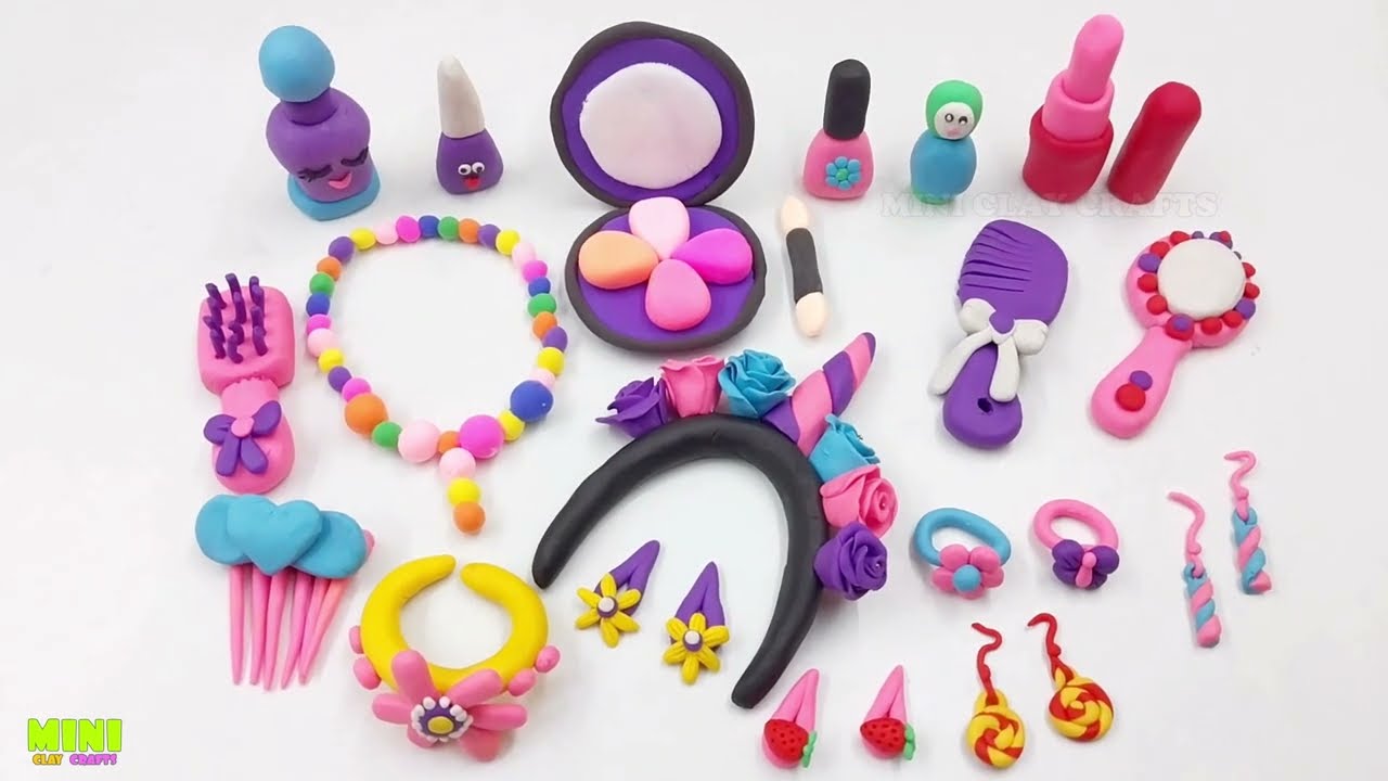 Miniature Makeup Set With Polymer Clay | Beauty Set | Makeup Kit | Mini ...