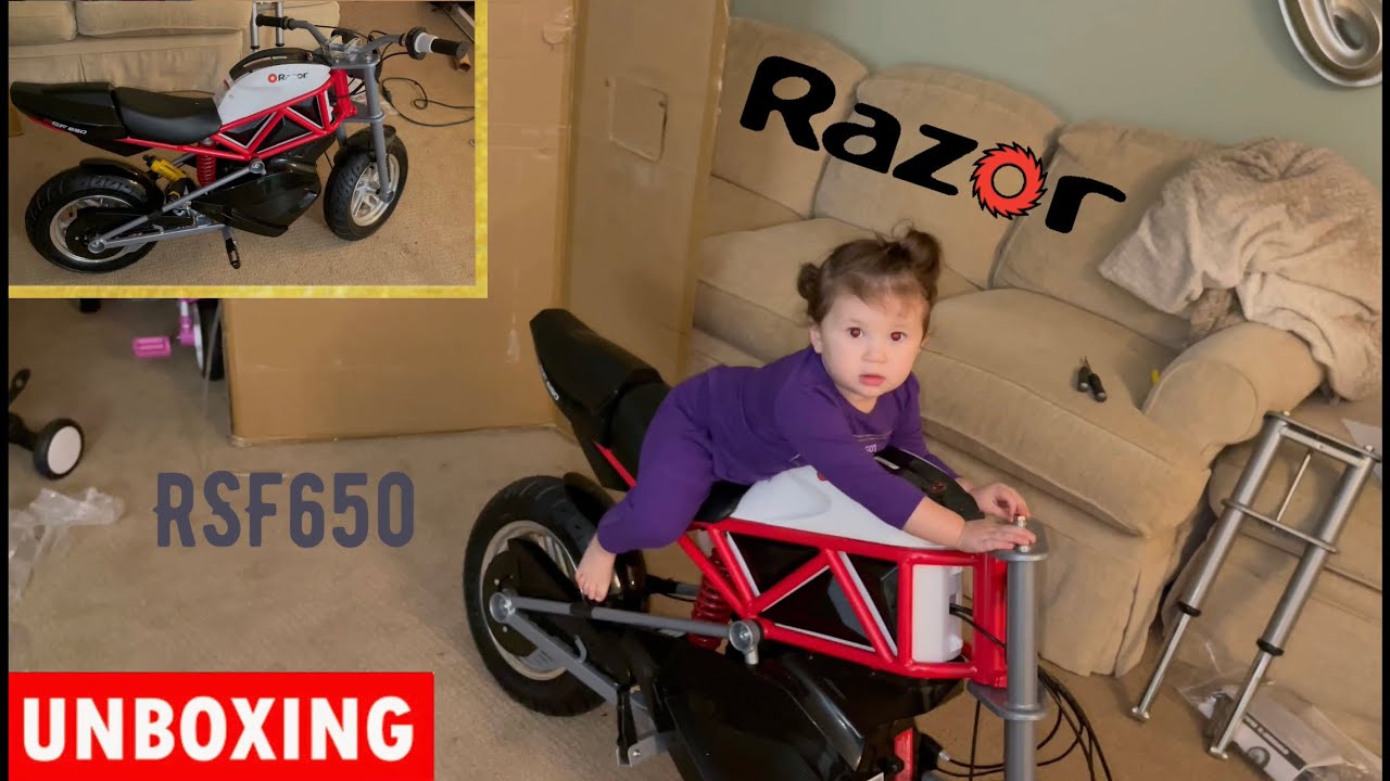Razor RSF650 36v “Unboxing” w/ My Daughter Nevaeh; Ryan Jr.’s Bday Gift ...