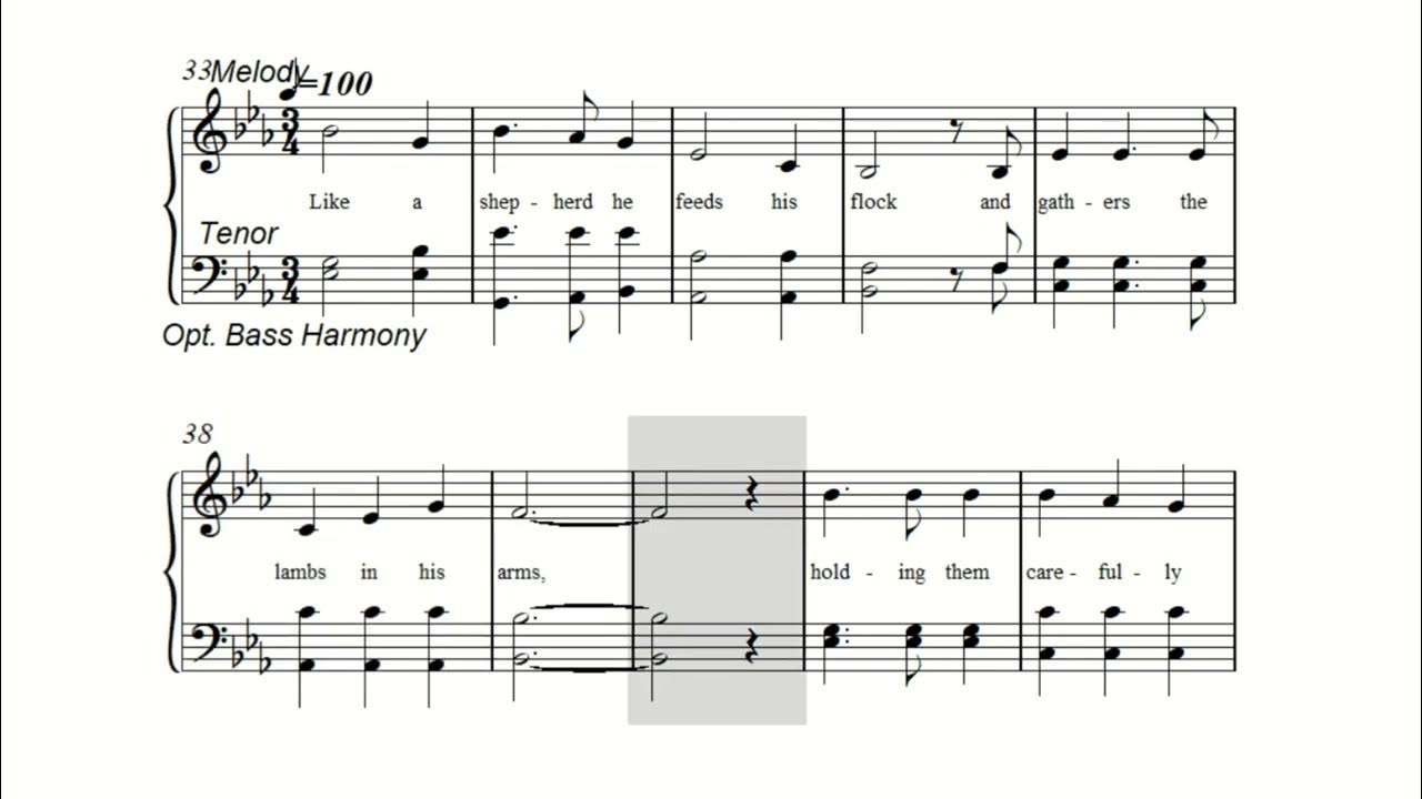 Like A Shepherd - Bass Harmony Part (Bob Dufford) - YouTube