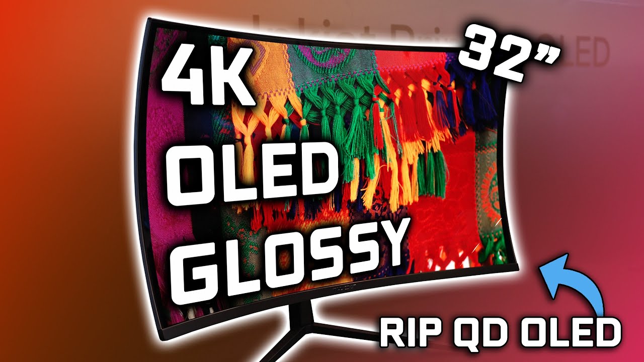 OLED End Game - 32” 4K RGB Inkjet Printed Glossy Monitors - YouTube