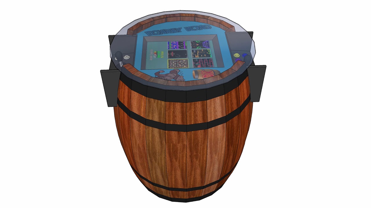 Barrel of Kong Arcade - Donkey Kong theme with 60+ games - YouTube
