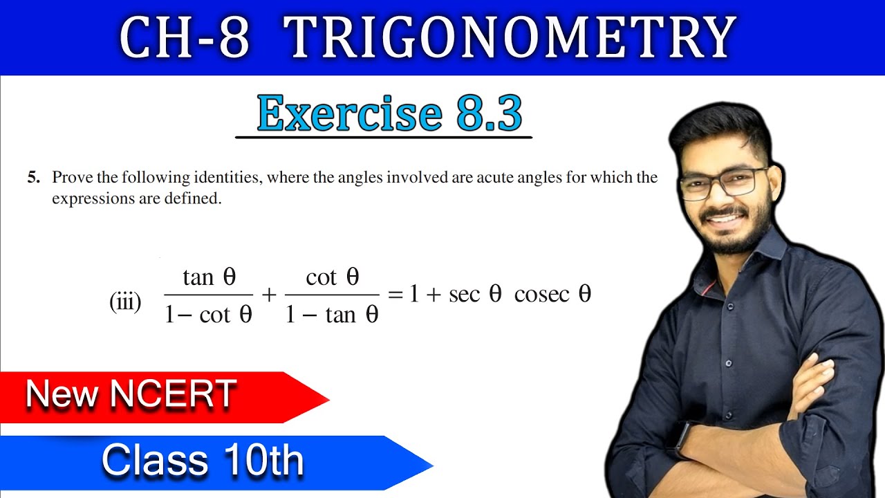 Class 10th Question 4 Part 3 Exercise 8.3 of Chapter 8 Trigonometry NEW ...