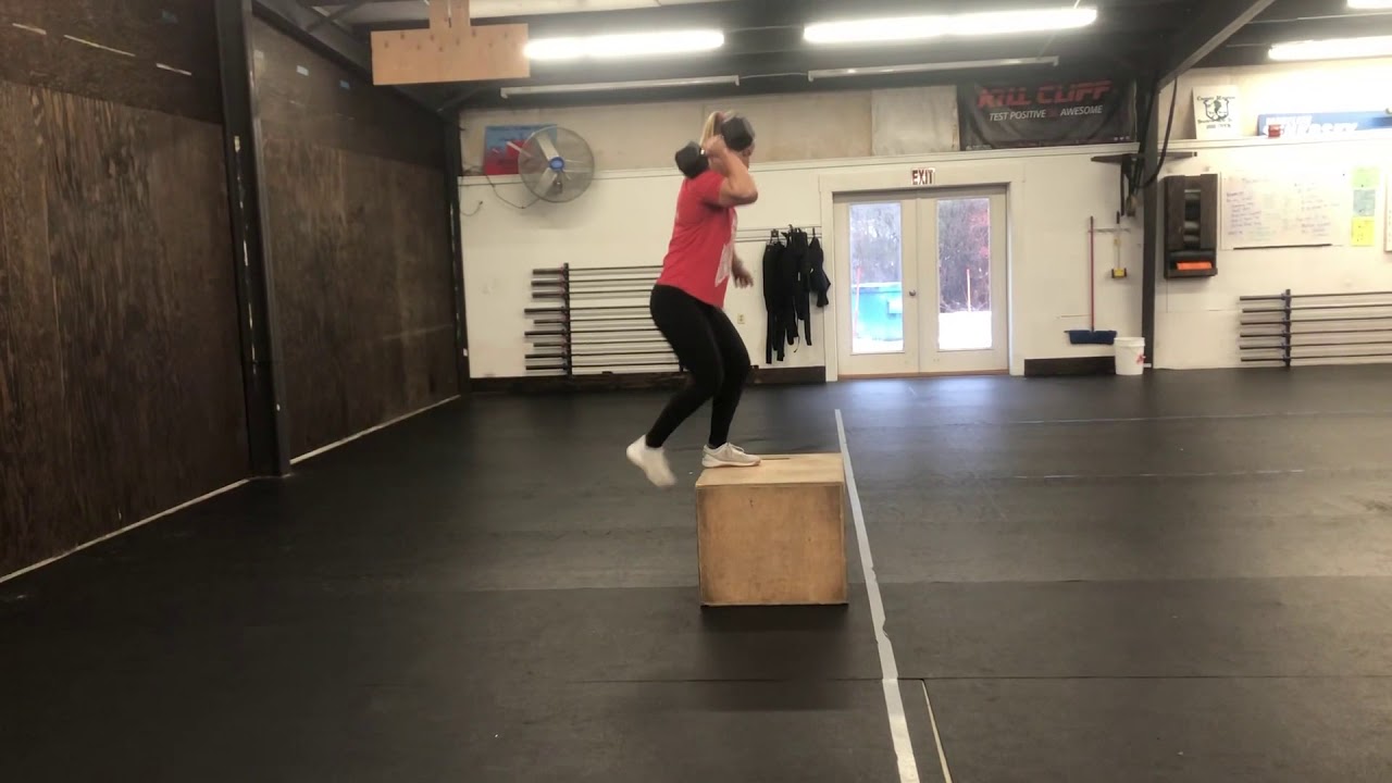CrossFit Harpoon at Home: Single Dumbbell Box Step Ups - YouTube
