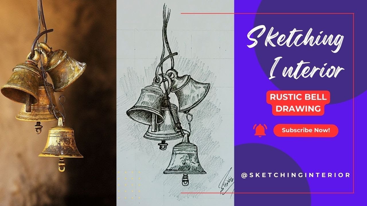 Mastering Rustic Antique Style: Drawing a Bell | SketchingInteriors by ...
