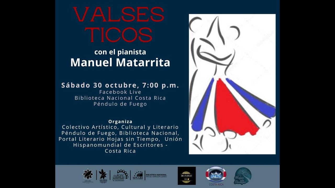 Valses ticos con el pianista Manuel Matarrita - YouTube