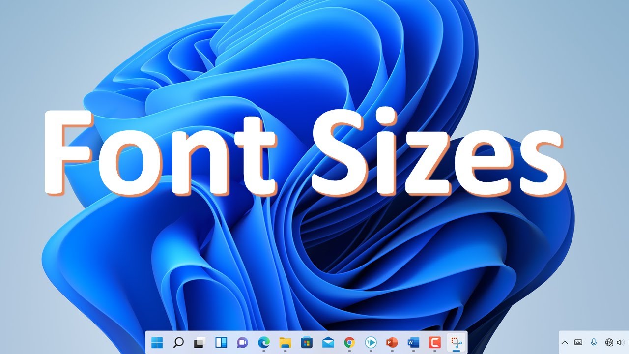Increase Text Size That appears throughout Windows and Your Apps - YouTube