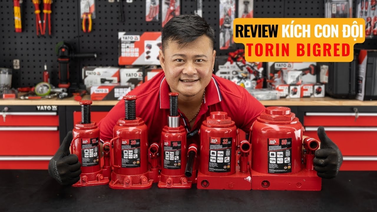 Nâng mọi thứ dễ dàng với Con Đội Thủy Lực TORIN BIGRED - YouTube
