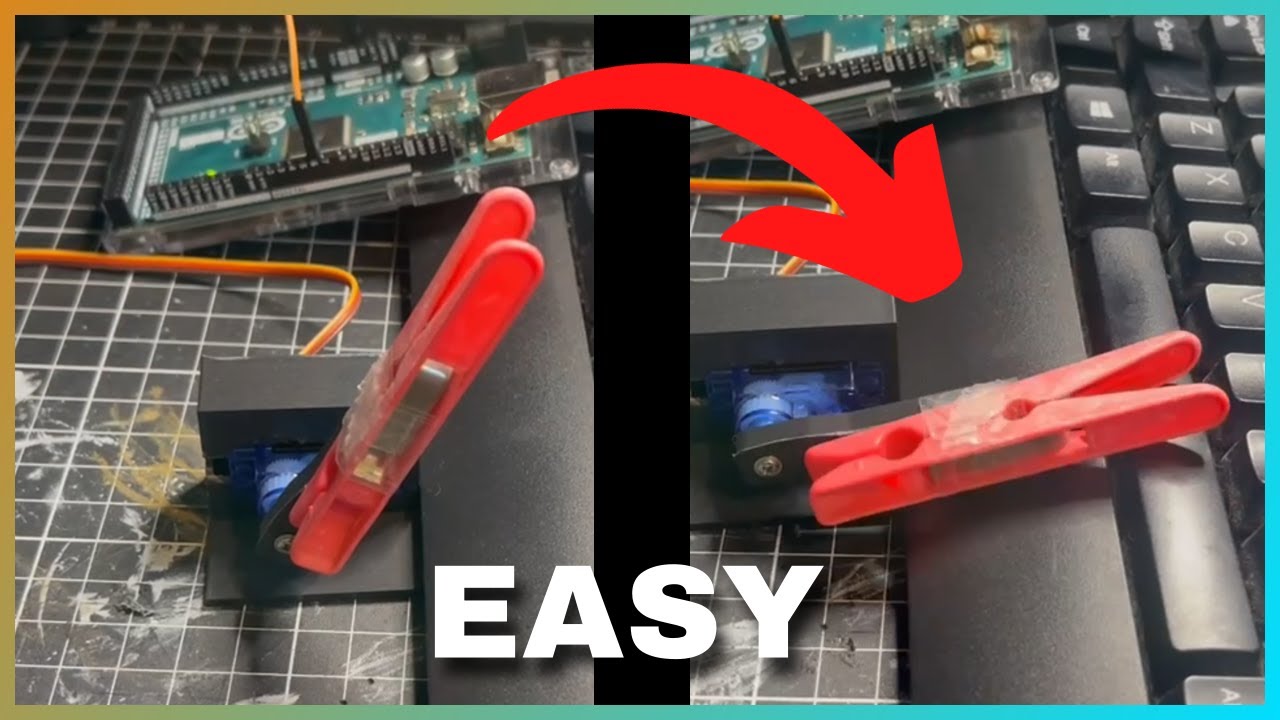 Building a spacebar-pressing robot finger: My journey - YouTube