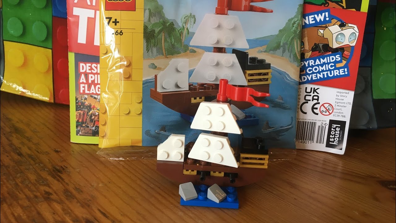 Review and assembling Lego set 11967 with Lego Explorer Magazine issue ...