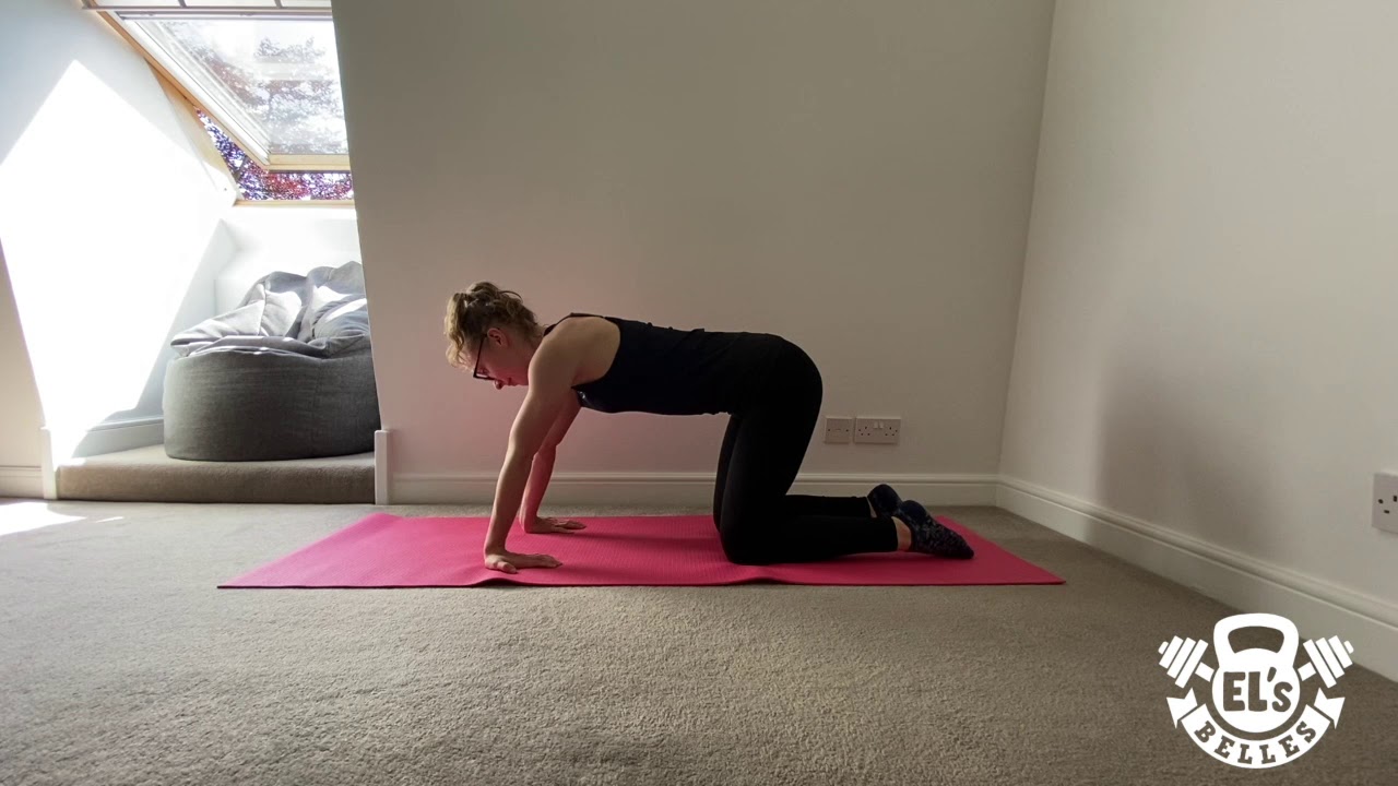 Four point kneeling Bicep Stretch - YouTube