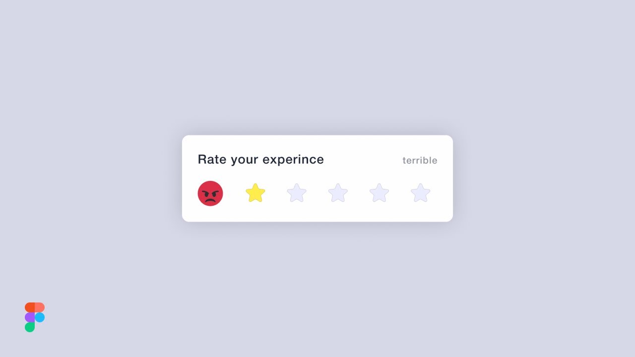 Figma Rating Micro Interaction Animation - YouTube