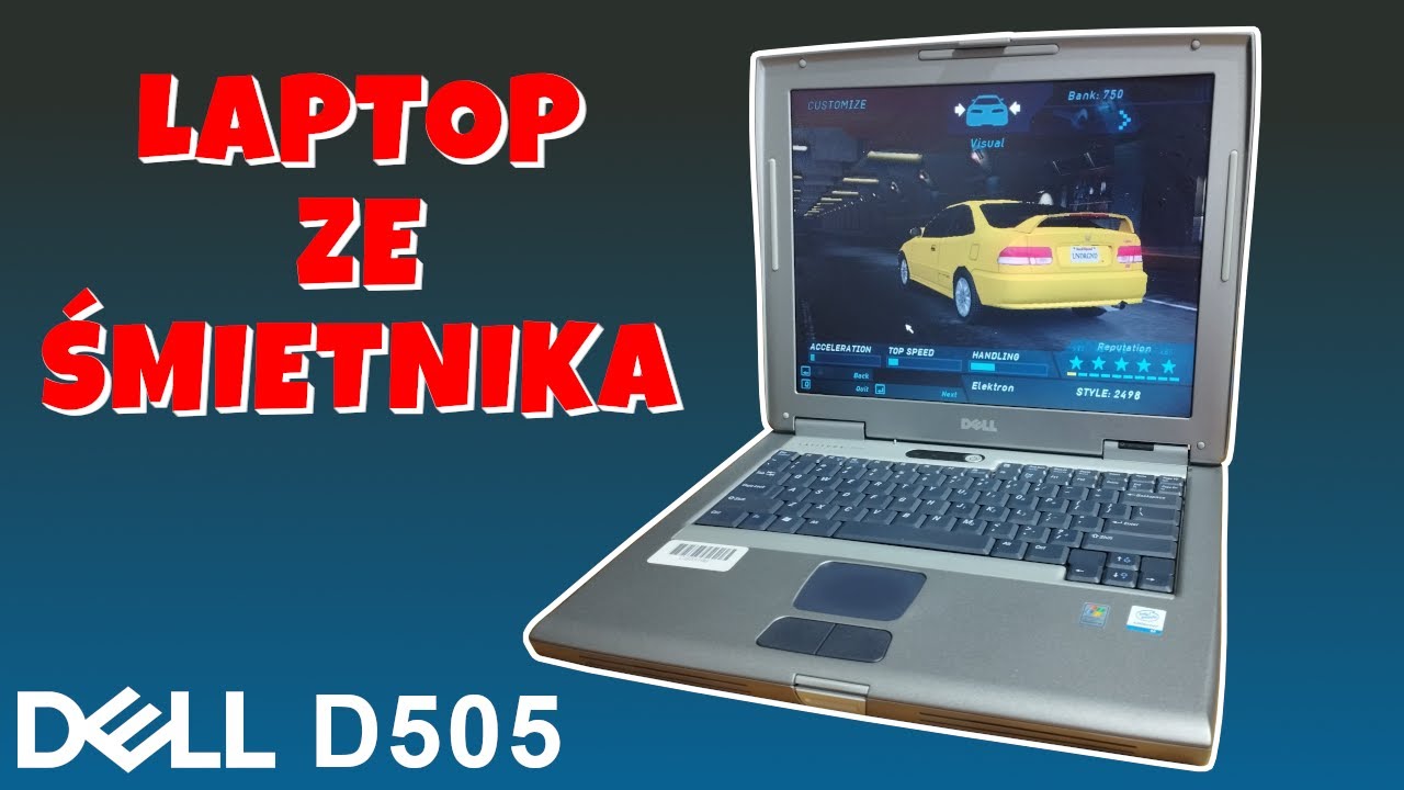 #106 Stary laptop ze śmietnika - Dell Latitude D505 - YouTube