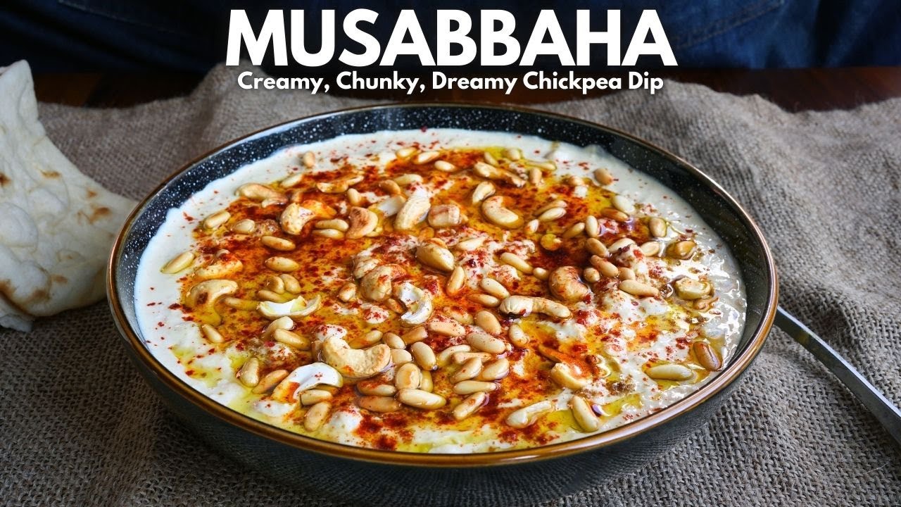 This Easy Creamy CHICKPEA DIP is not Hummus – MUSABBAHA - YouTube