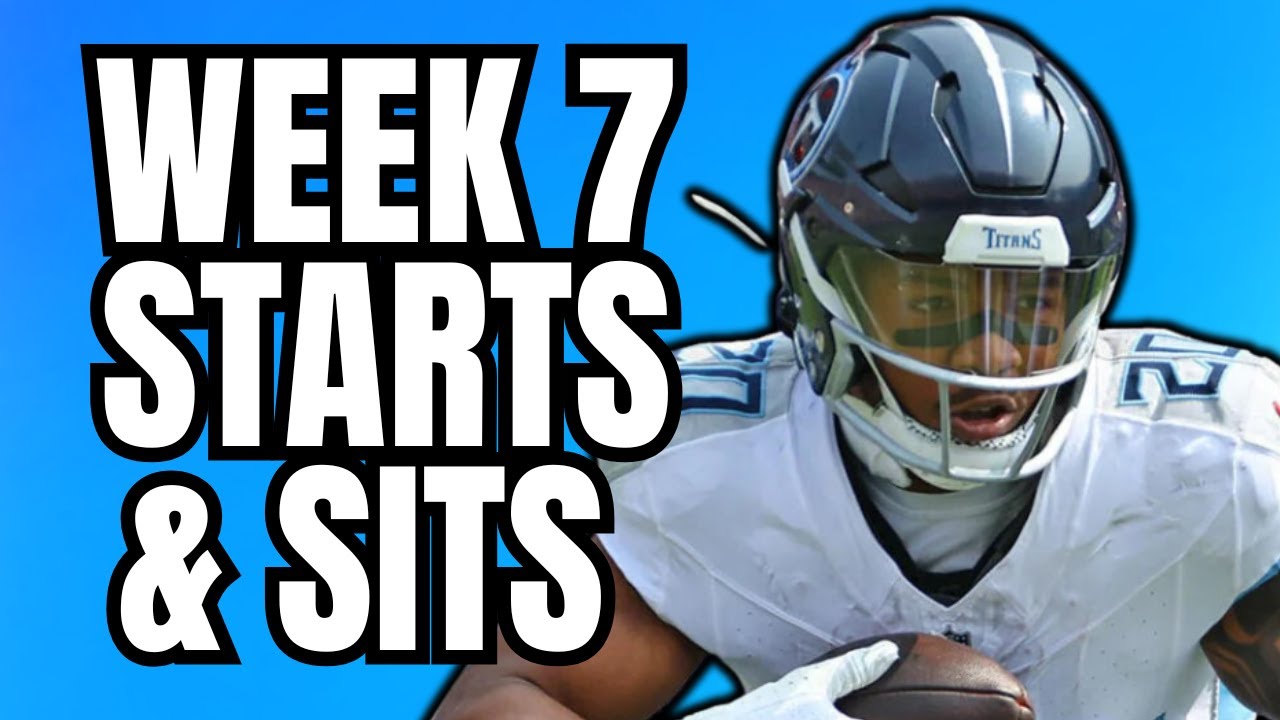 Fantasy Football Start/Sit Strategy for Week 7 (EVERY GAME) - YouTube