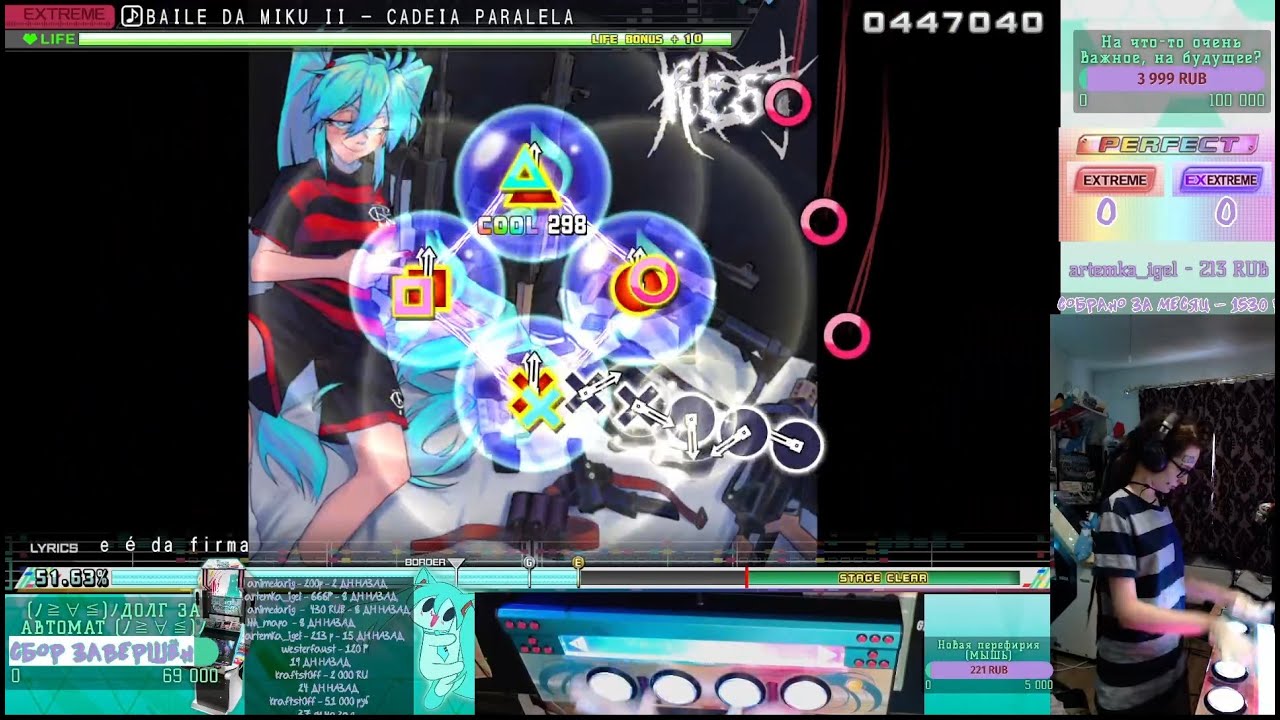|ARCADE CONTROLLER| GREAT 85.55%| BAILE DA MIKU II 9☆ProjectDIVAMM+ ...