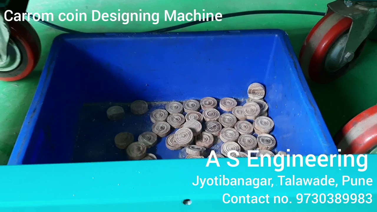 Carrom coin Designing machine - A S Engineering - YouTube
