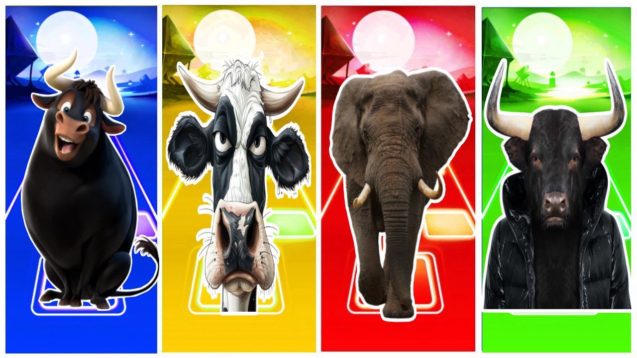 Ferdinand 🆚 Funny Cow 🆚 Funny Elephant 🆚 Funny Bull– Coffin Dance Song ...