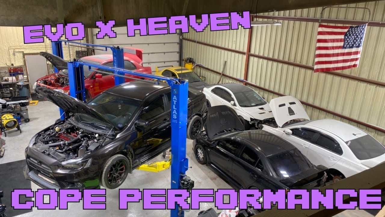 EVO X HEAVEN at COPE PERFORMANCE... EVO 8, EVO 10, MIATA, FULLY BUILT ...