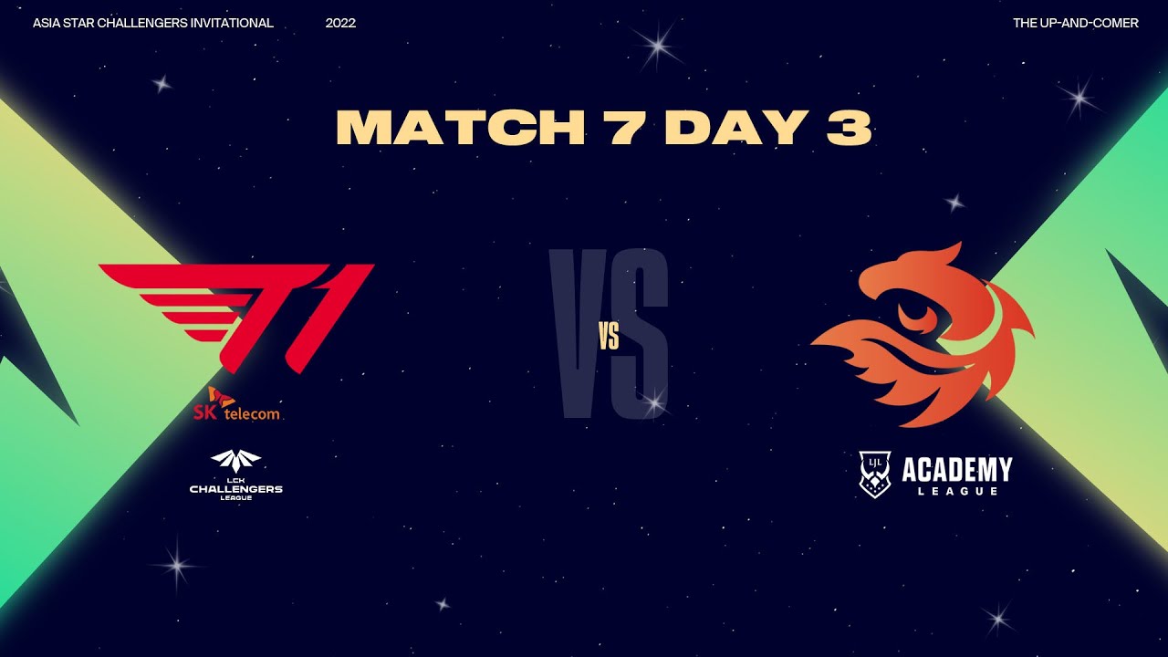 T1 vs. V3 - ASIA STAR CHALLENGERS INVITATIONAL 2022 | NGÀY 3 - YouTube