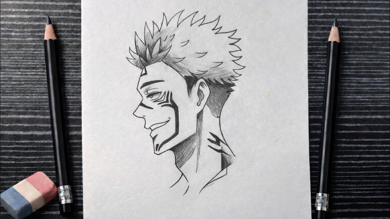 How to Draw Ryomen Sukuna Step by Step | Jujutsu Kaisen Drawing - YouTube