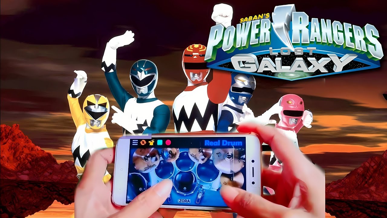 Opening Power Rangers Lost Galaxy Drum Cover (Adiyaia) - YouTube