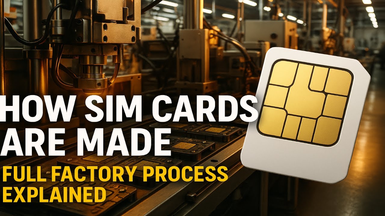 How SIM Cards Are Made: Factory Secrets Revealed - YouTube