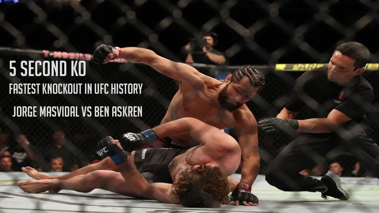Jorge Masvidal Vs Ben Askren (Fastest Knockout In UFC History) - YouTube
