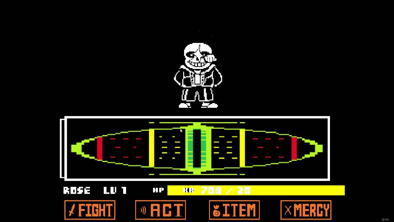 UNDERTALE sans fight at level 1!?!?! - YouTube