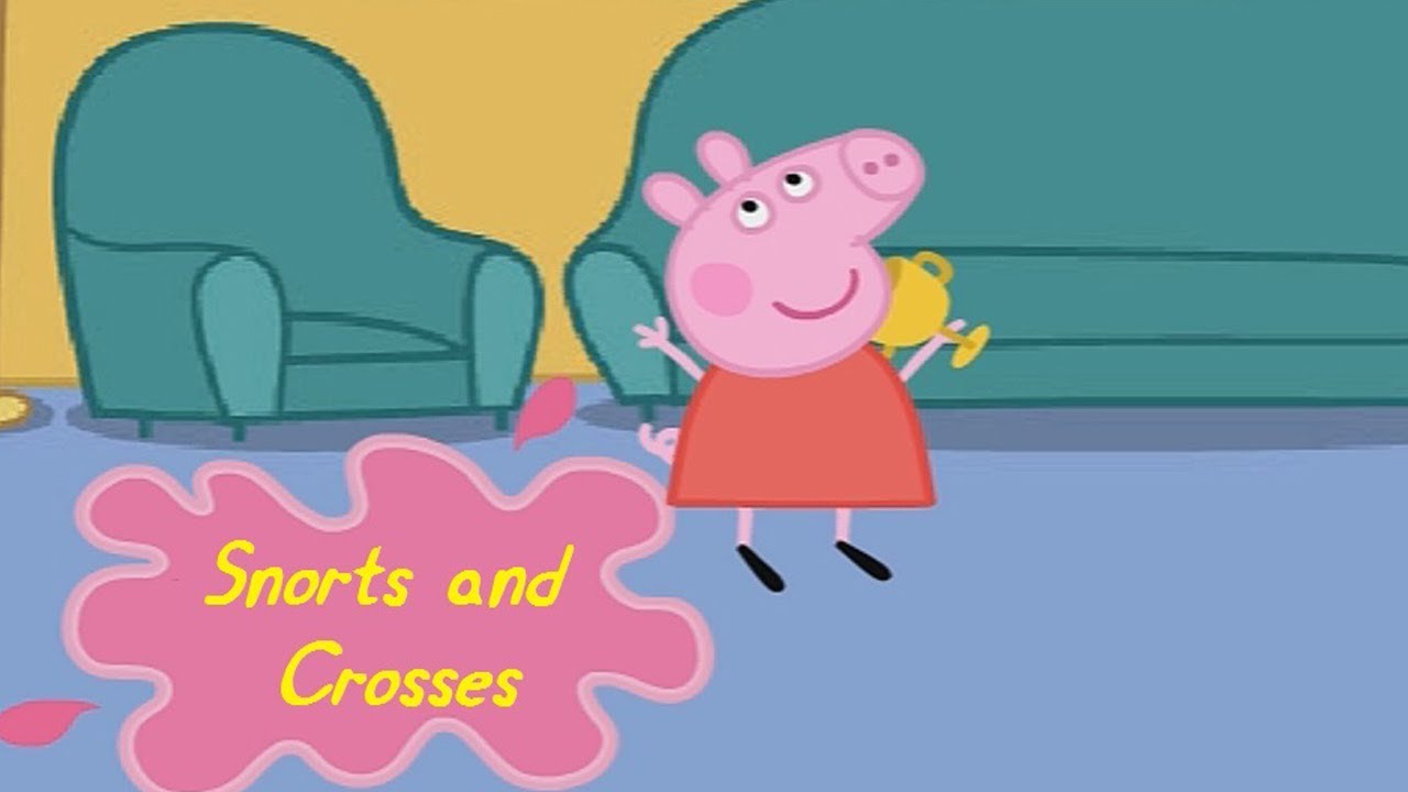 Peppa Pig Snorts and Crosses Gameplay for kids - YouTube