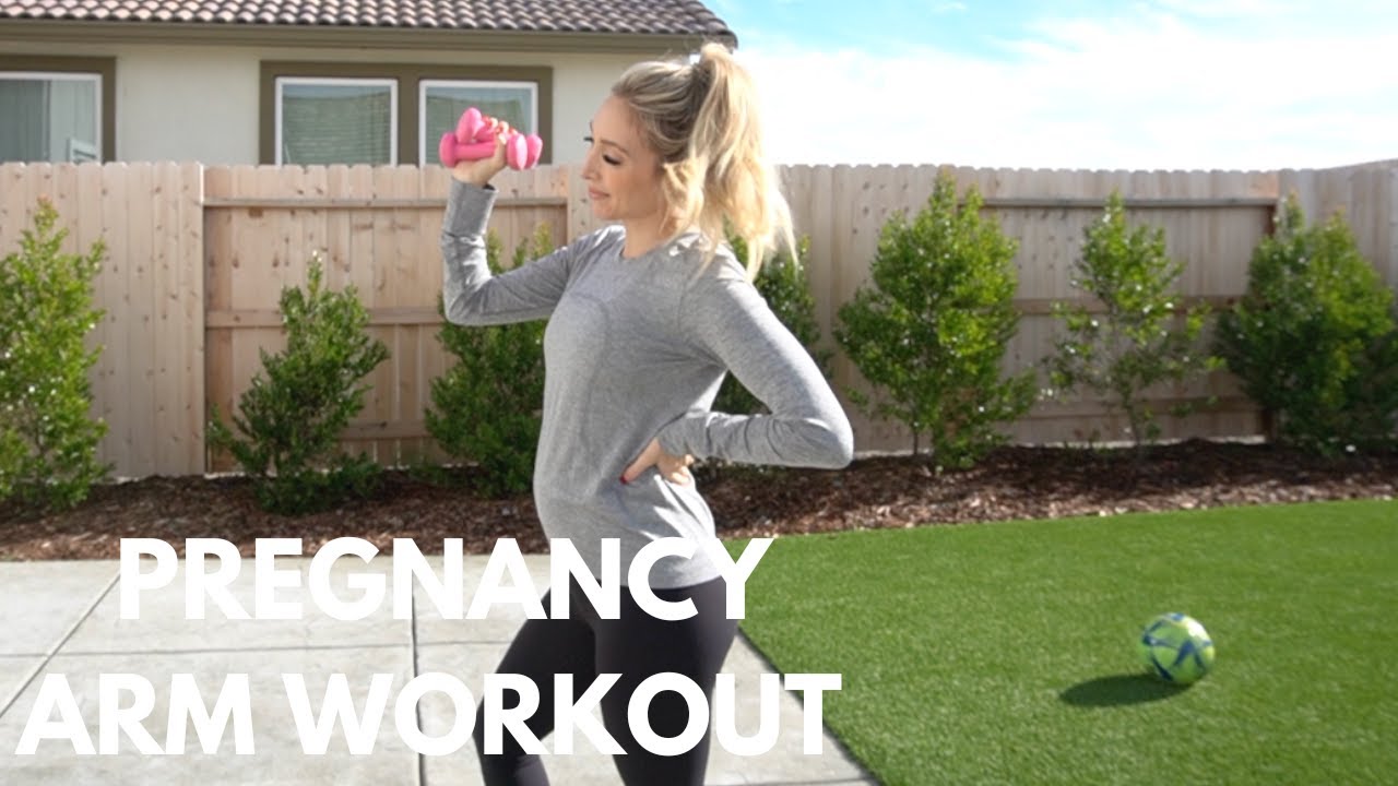 PREGNANCY ARM WORKOUT- *NEW* - YouTube
