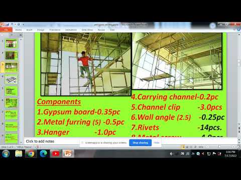 how to derive unit cost of ceiling per sqm. - YouTube