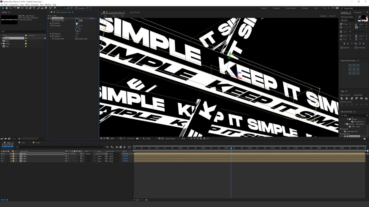 Creative Typography Animation 2 - YouTube