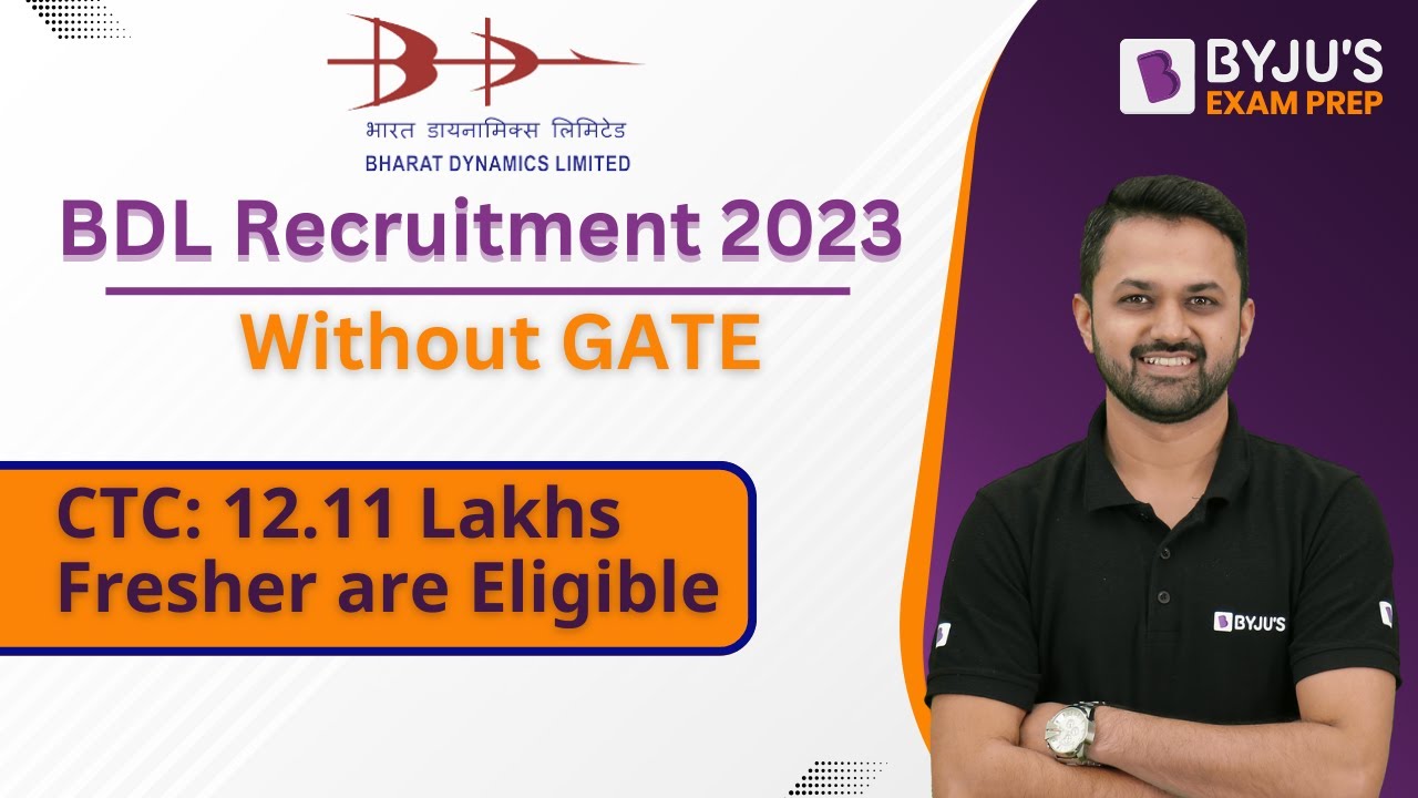 BDL Recruitment 2023 Without GATE | BDL MT Job Vacancy | BYJU'S GATE ...