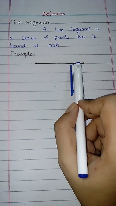 Definition of Line segment - YouTube