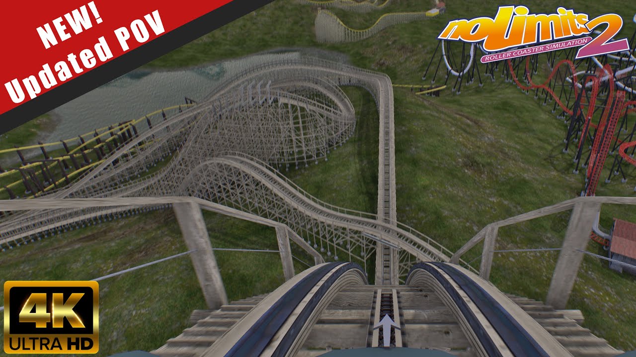 UPDATED POV - Deluge - Gravity Group Wooden Coaster - NoLimits 2 Roller Coaster Simulation - YouTube