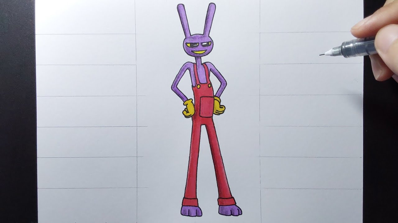 How to draw jax in the amazing digital circus - YouTube