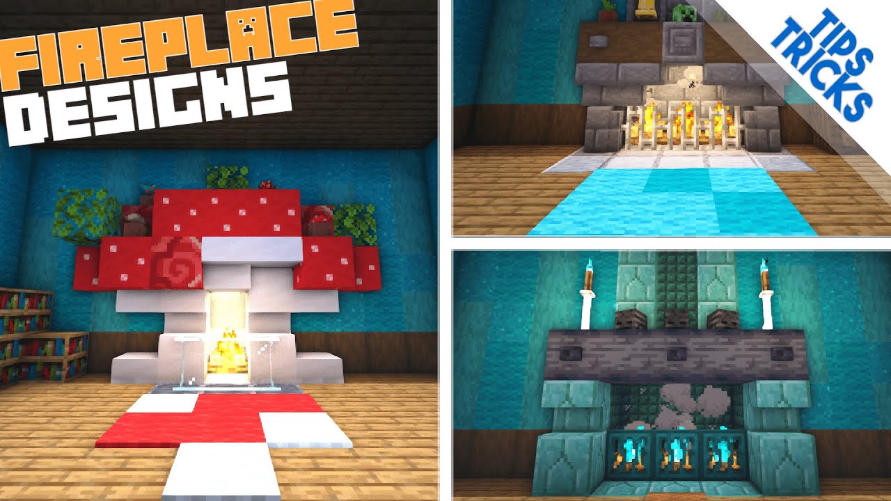 EPIC Fireplace Designs (Minecraft 1.18 Building Tips) - YouTube
