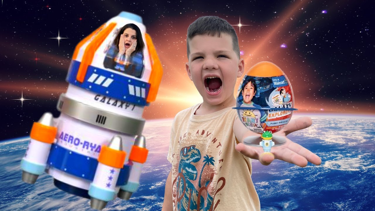 Caleb and Mom Play with NEW TOYS! Caleb OPENS RYAN SPACE TOY - YouTube