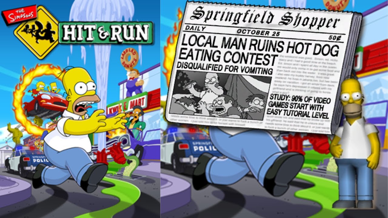 Simpsons Hit & Run Level 1 Gameplay Homer (All Missions, Races and ...