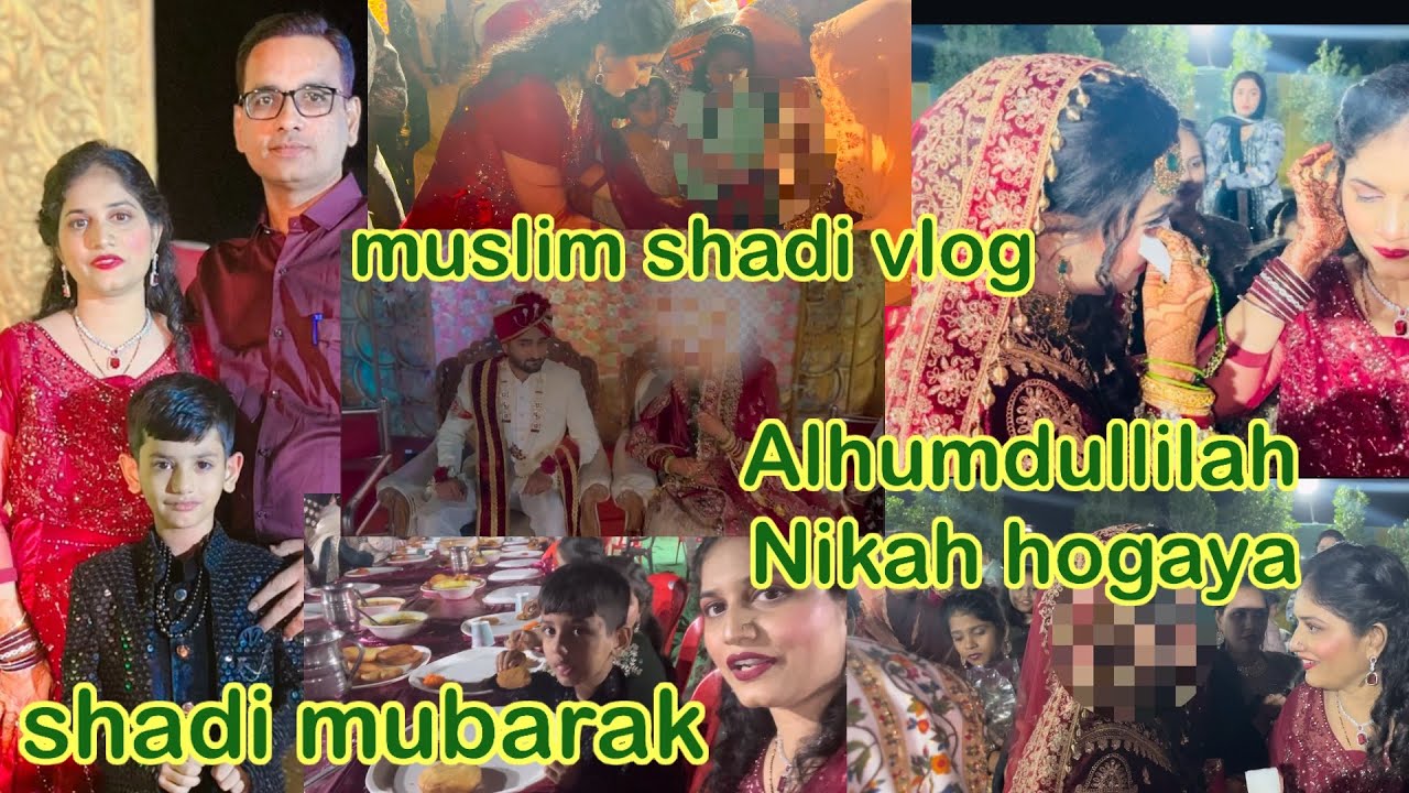 Alhumdulillah Nikah hogaya|muslim style shadi|shadi mubarak# ...